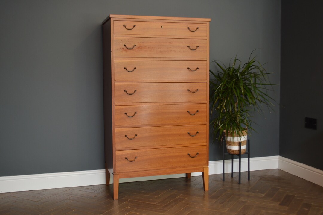 Vintage Heals Borge Mogensen Soborg Danish 1960s Teak Chest of Drawers ...