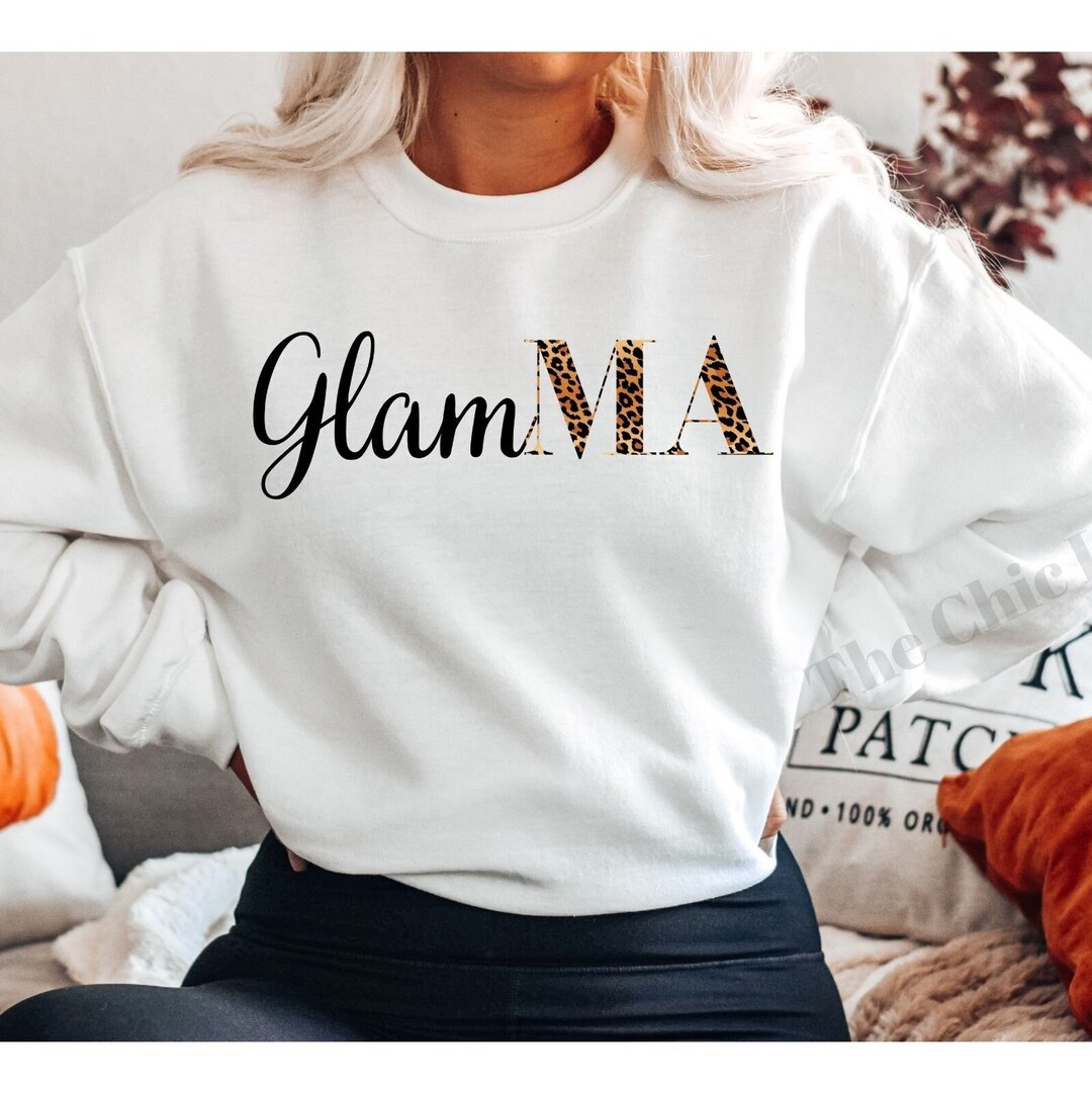 Glamma Leopard Print Png Transparent Clipart Design, Grandma Png, PNG ...