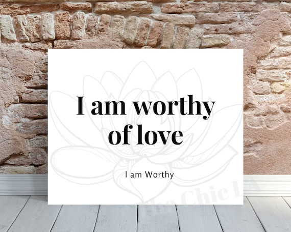 Art & Collectibles Digital Prints Printable Affirmation Poster I Am ...