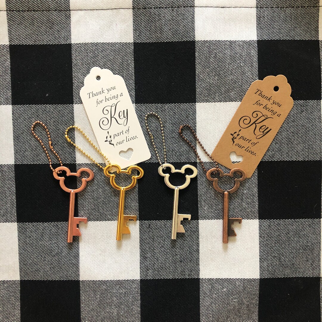 Mickey Key Bottle Opener Key Chain, Wedding Favor, Disney Wedding - Etsy