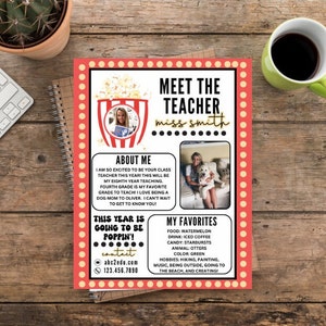 Meet the Teacher | Back to School | Template | Instant Download ...