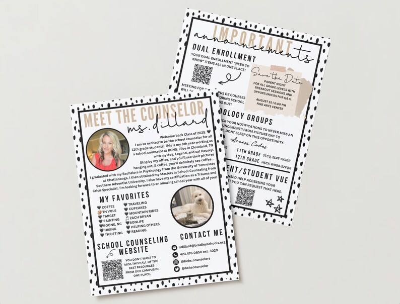 Meet the Counselor | School Counselor | Back to School | Template ...