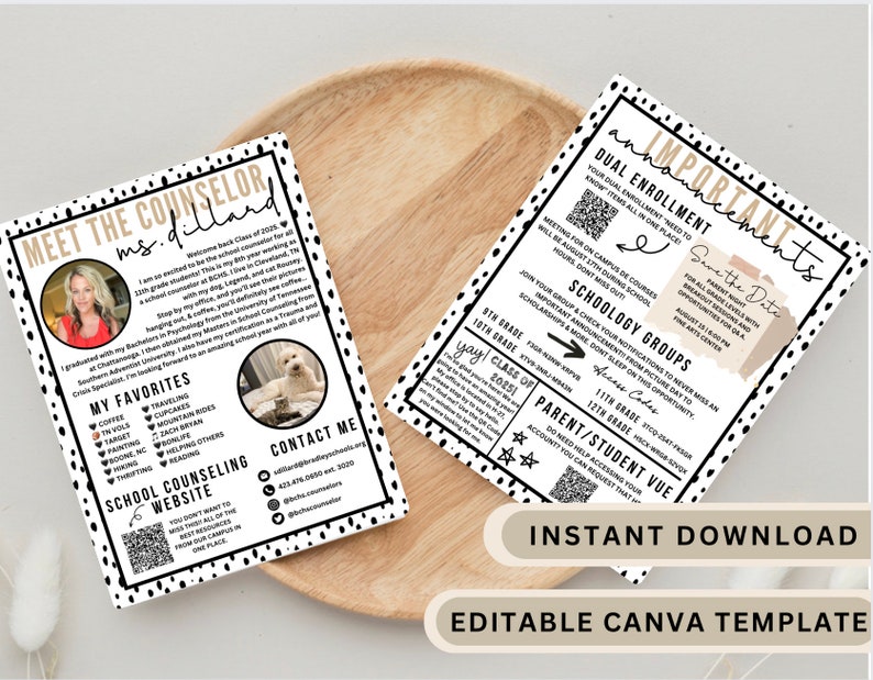 Meet the Counselor | School Counselor | Back to School | Template ...