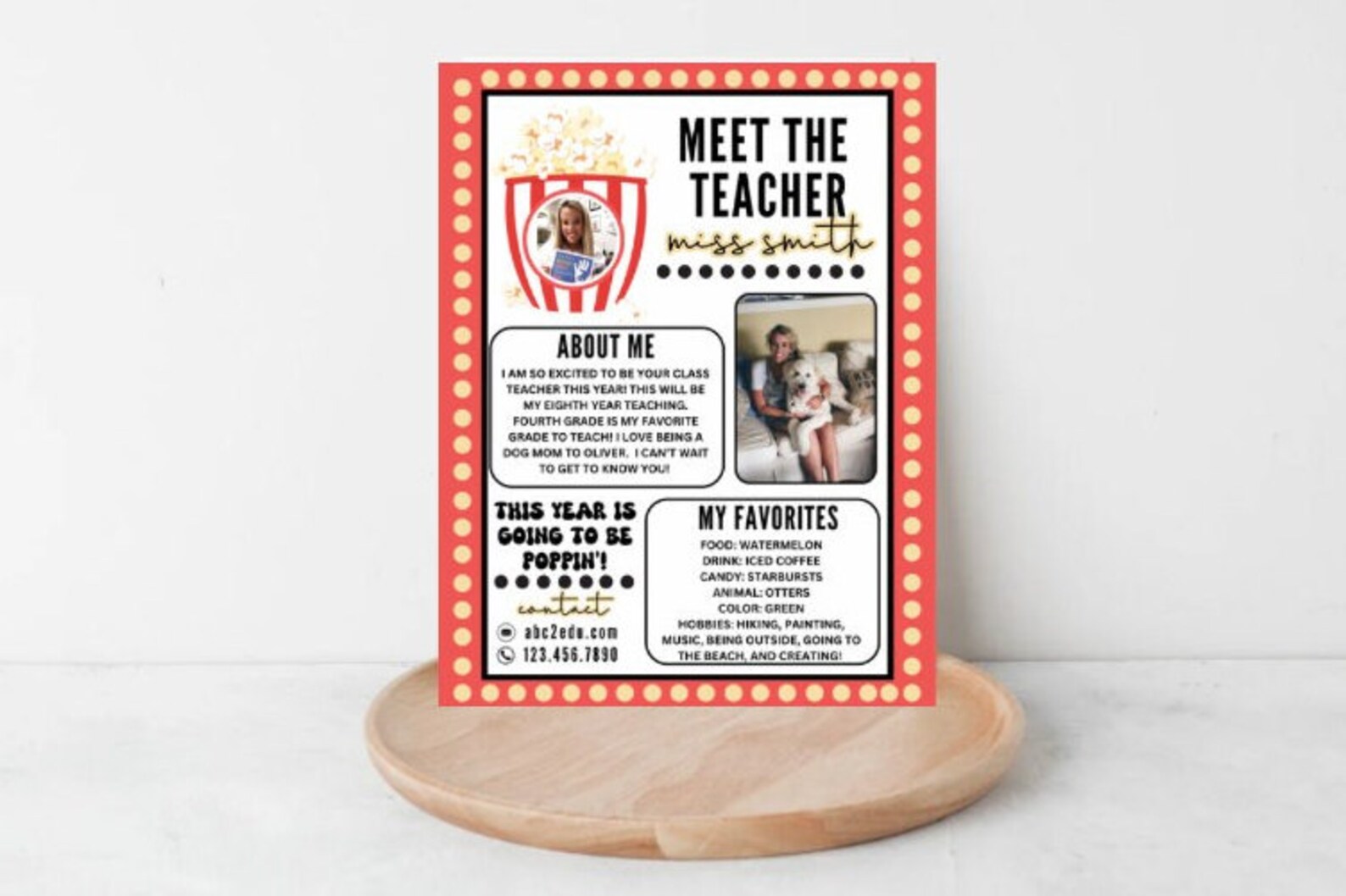 Meet the Teacher | Back to School | Template | Instant Download ...