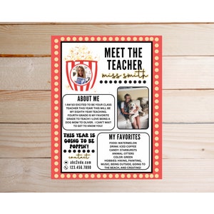 Meet the Teacher | Back to School | Template | Instant Download ...