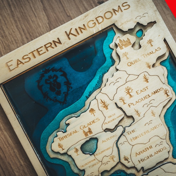 Resin Wood Map - Etsy