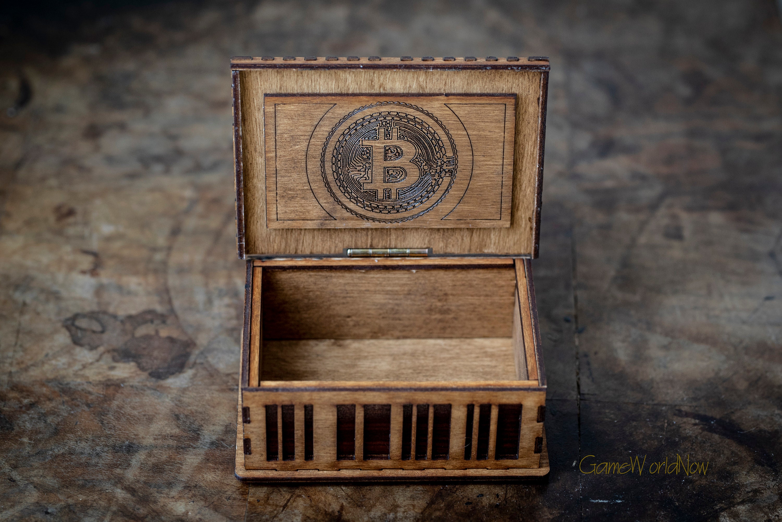 Bitcoin wooden box Bitcoin handmade box Bitcoin fan art | Etsy
