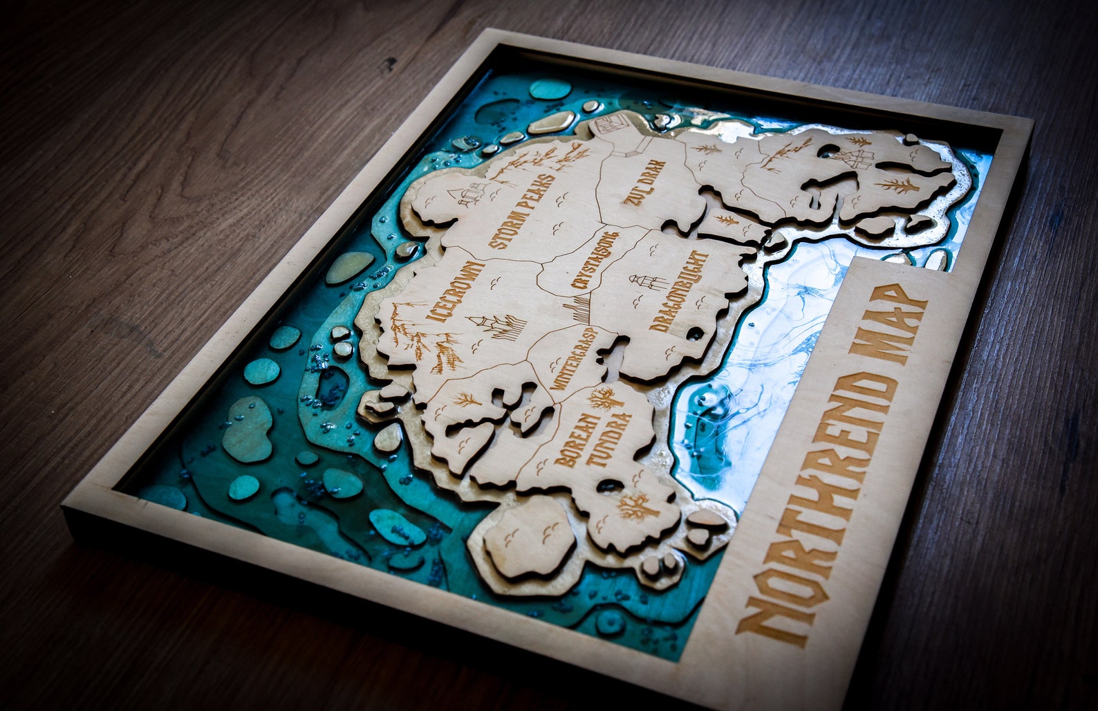 Northrend Map World of Warcraft Map Resin Northrend Map - Etsy