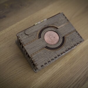 Bitcoin Wooden Box, Bitcoin Handmade Box, Bitcoin Fan Art, Bitcoin Gift ...