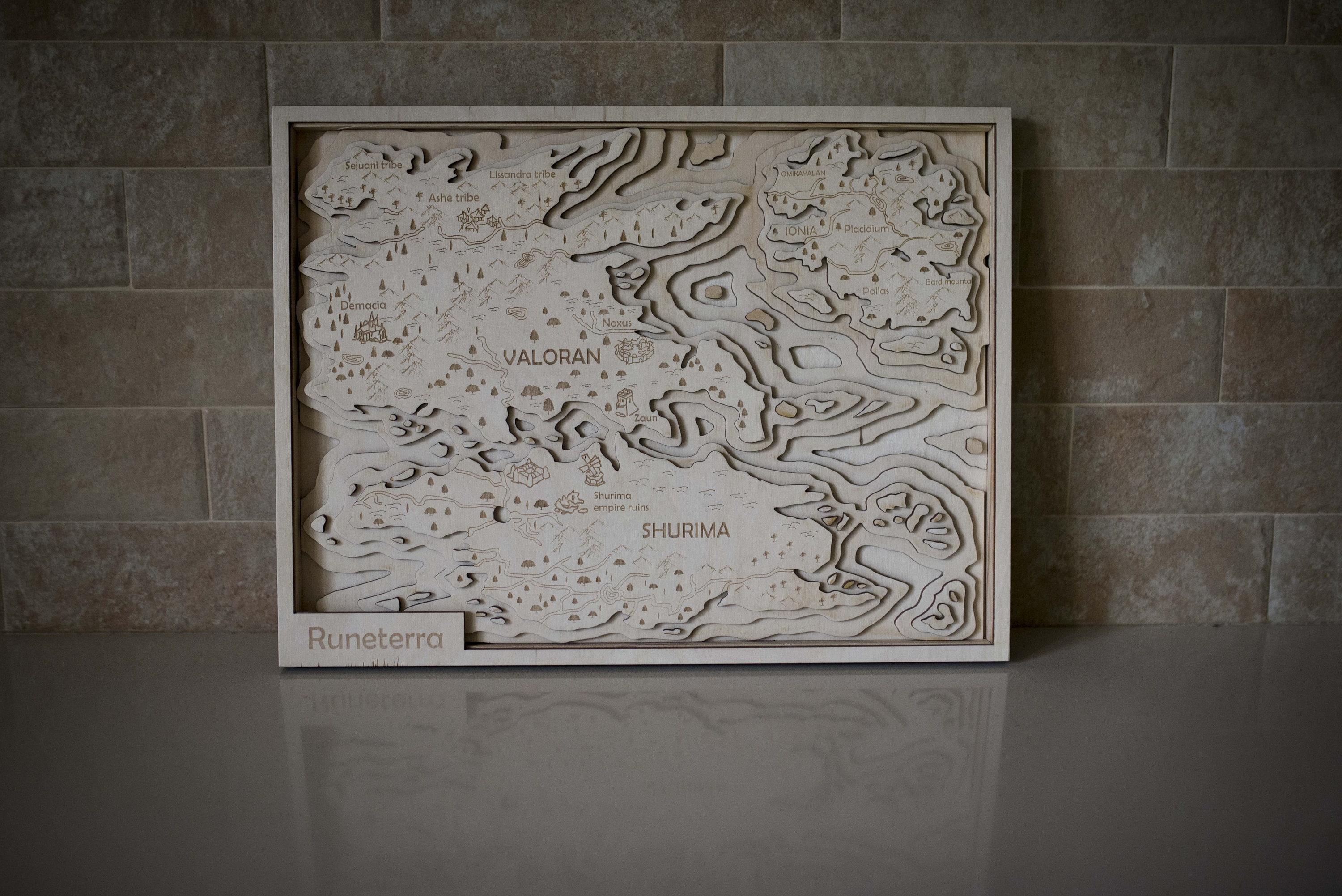 League of Legends Runeterra World Map League of Runeterra - Etsy