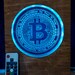 BITCOIN LAMP, Led Lamp, Handmade Bitcoin Lamp, Wooden Lamp, Original ...