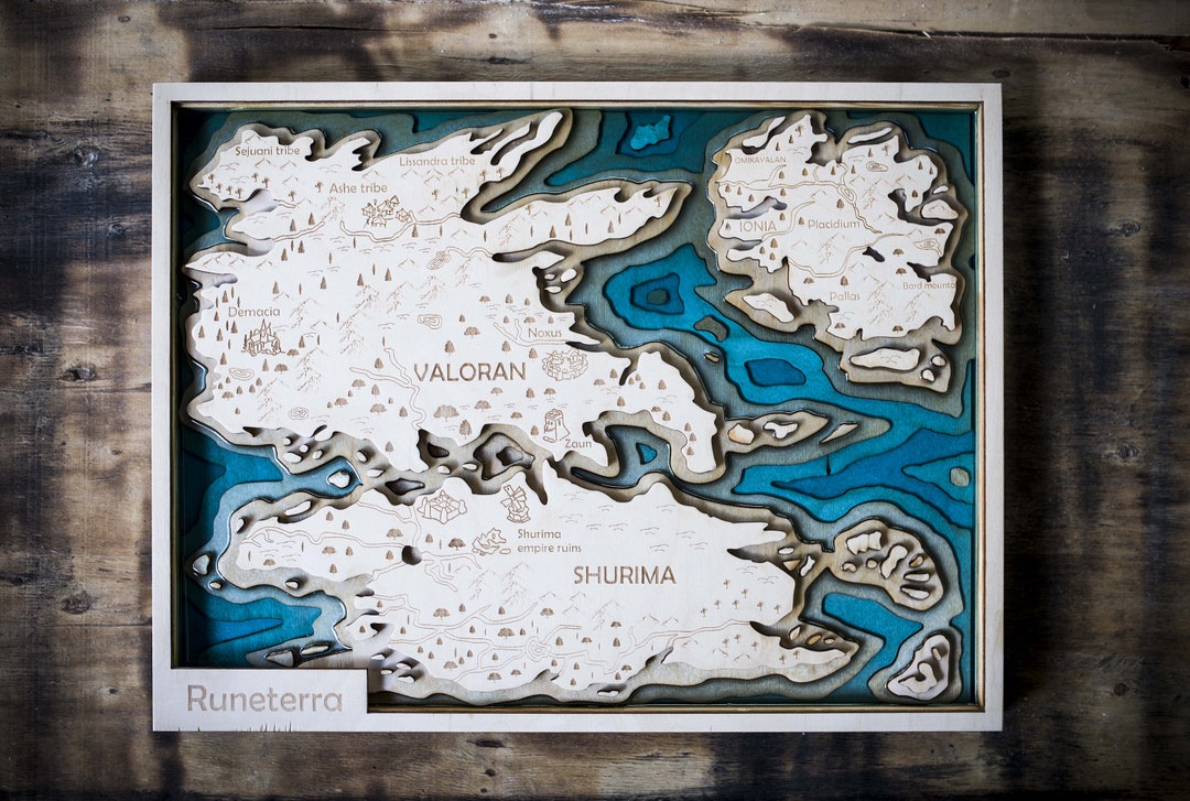 League of Legends Runeterra World Map, League of Runeterra, Runeterra ...
