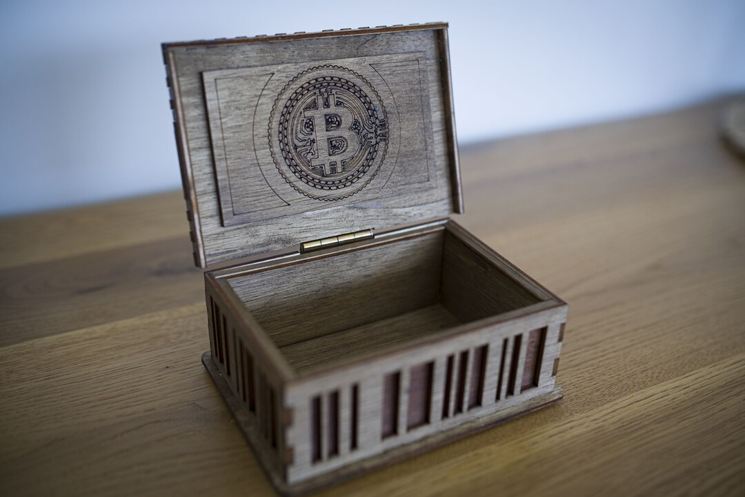 Bitcoin Wooden Box, Bitcoin Handmade Box, Bitcoin Fan Art, Bitcoin Gift ...