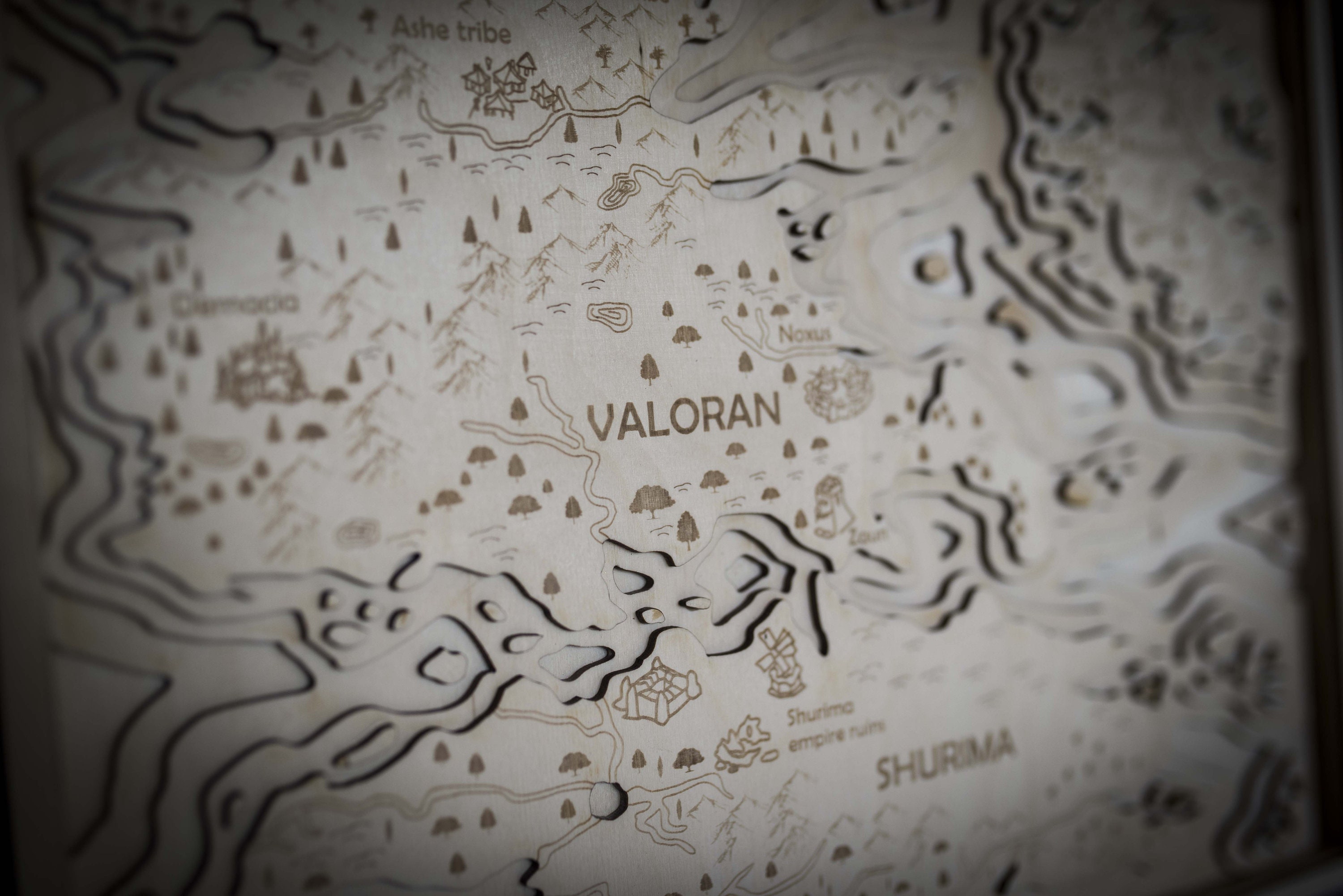 League of Legends Runeterra World Map League of Runeterra - Etsy UK