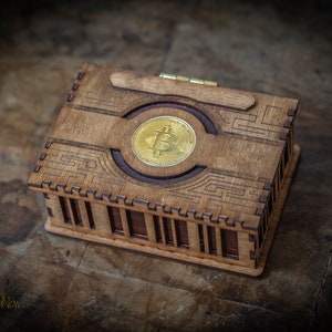 Bitcoin Wooden Box Bitcoin Handmade Box Bitcoin Fan Art - Etsy