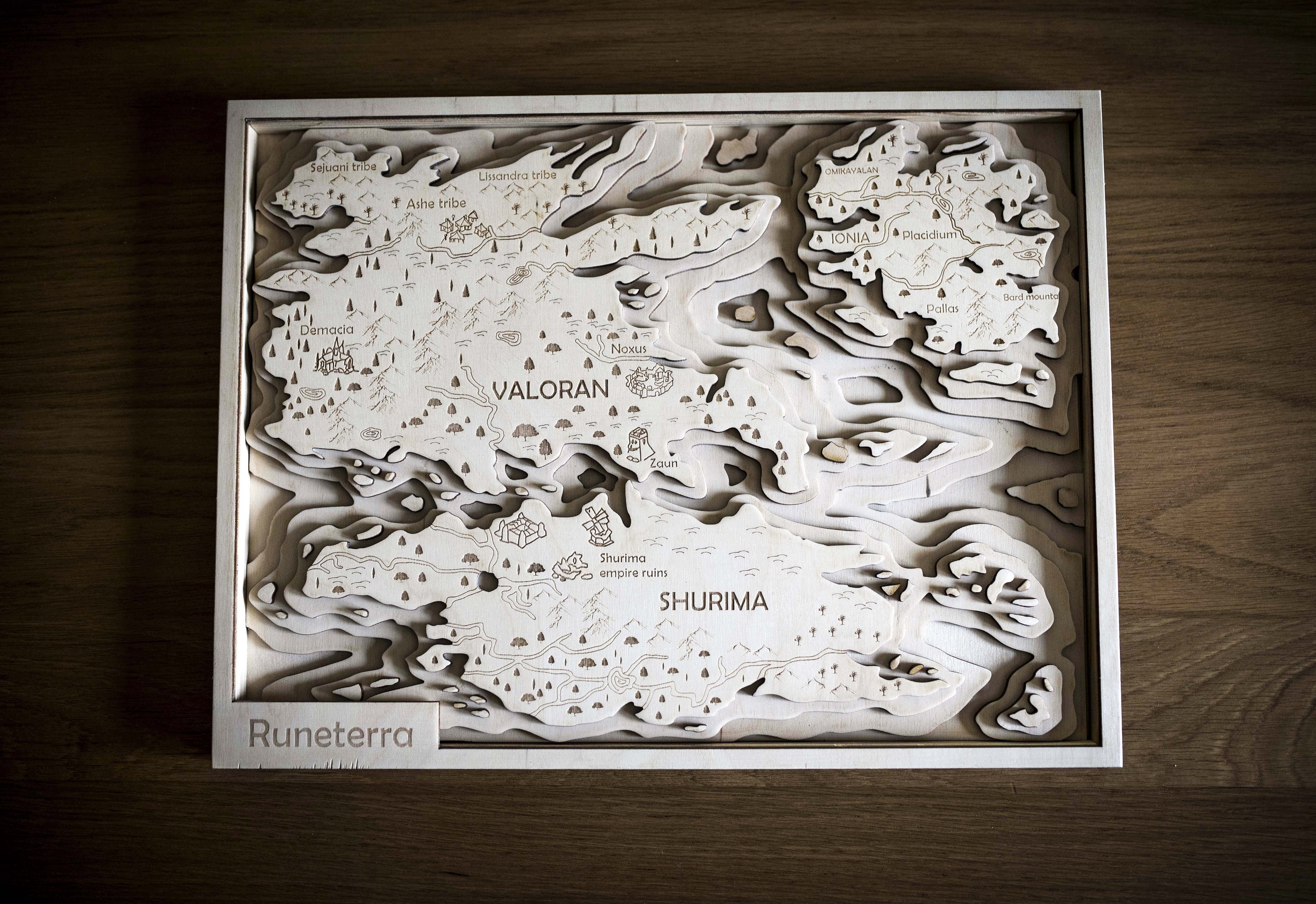League of Legends Runeterra World Map League of Runeterra - Etsy UK