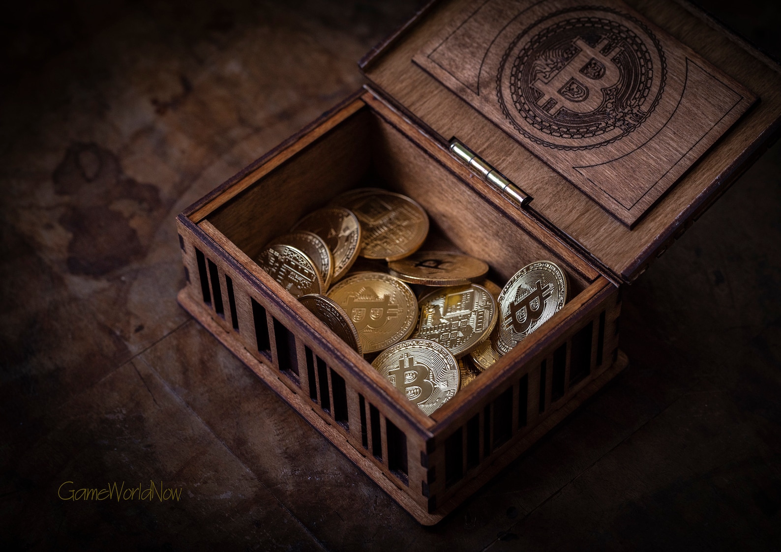 Bitcoin wooden box Bitcoin handmade box Bitcoin fan art | Etsy