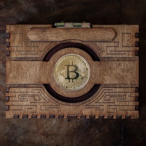 Bitcoin Wooden Box Bitcoin Handmade Box Bitcoin Fan Art - Etsy