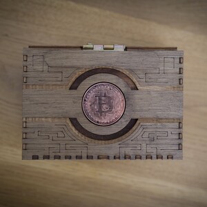 Bitcoin Wooden Box, Bitcoin Handmade Box, Bitcoin Fan Art, Bitcoin Gift ...