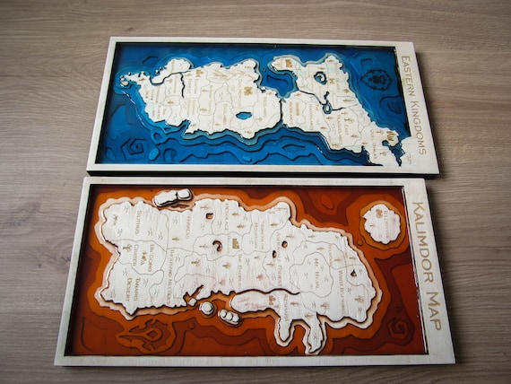 World Of Warcraft Eastern Kingdoms Map Fanart By