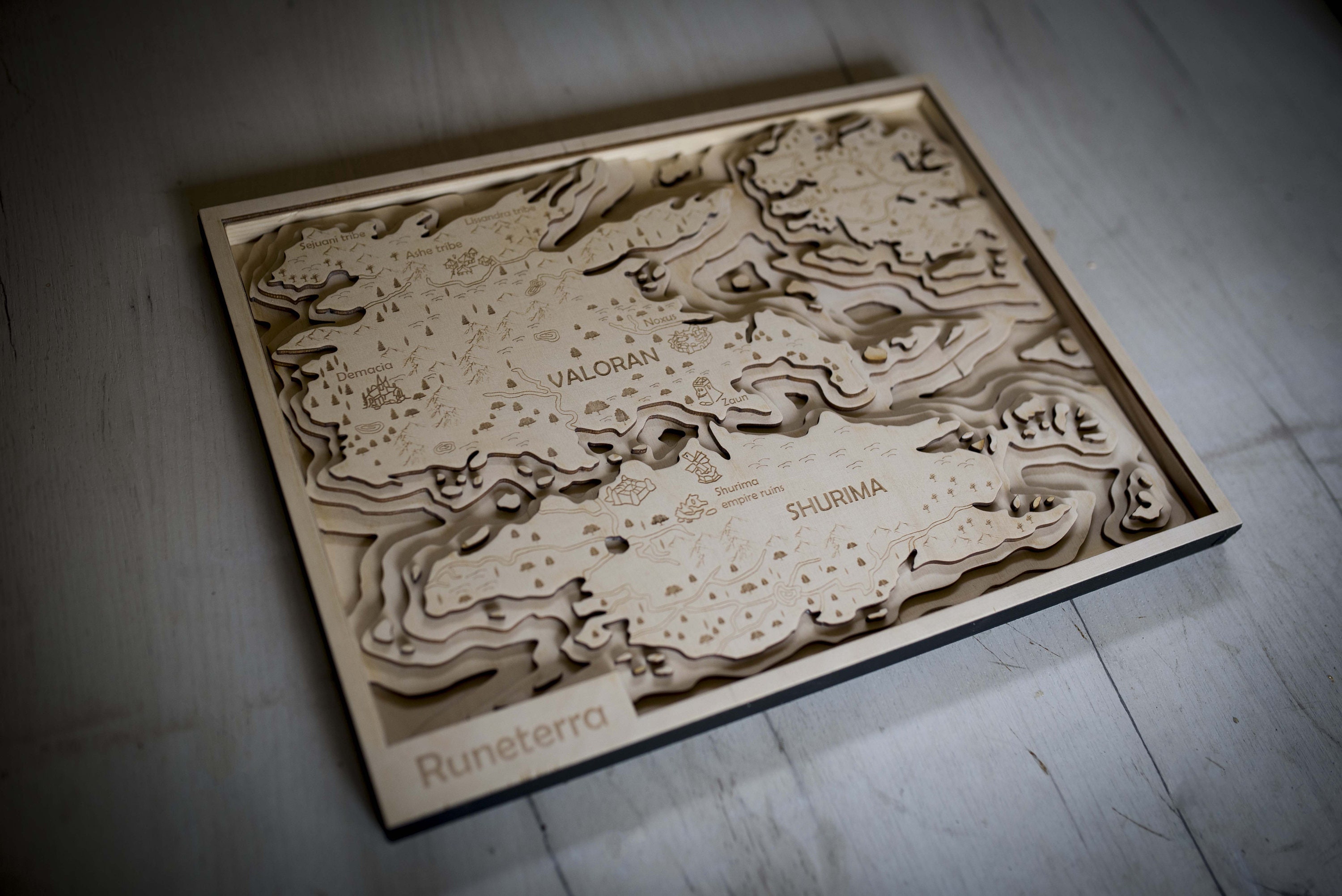 League of Legends Runeterra World Map League of Runeterra - Etsy