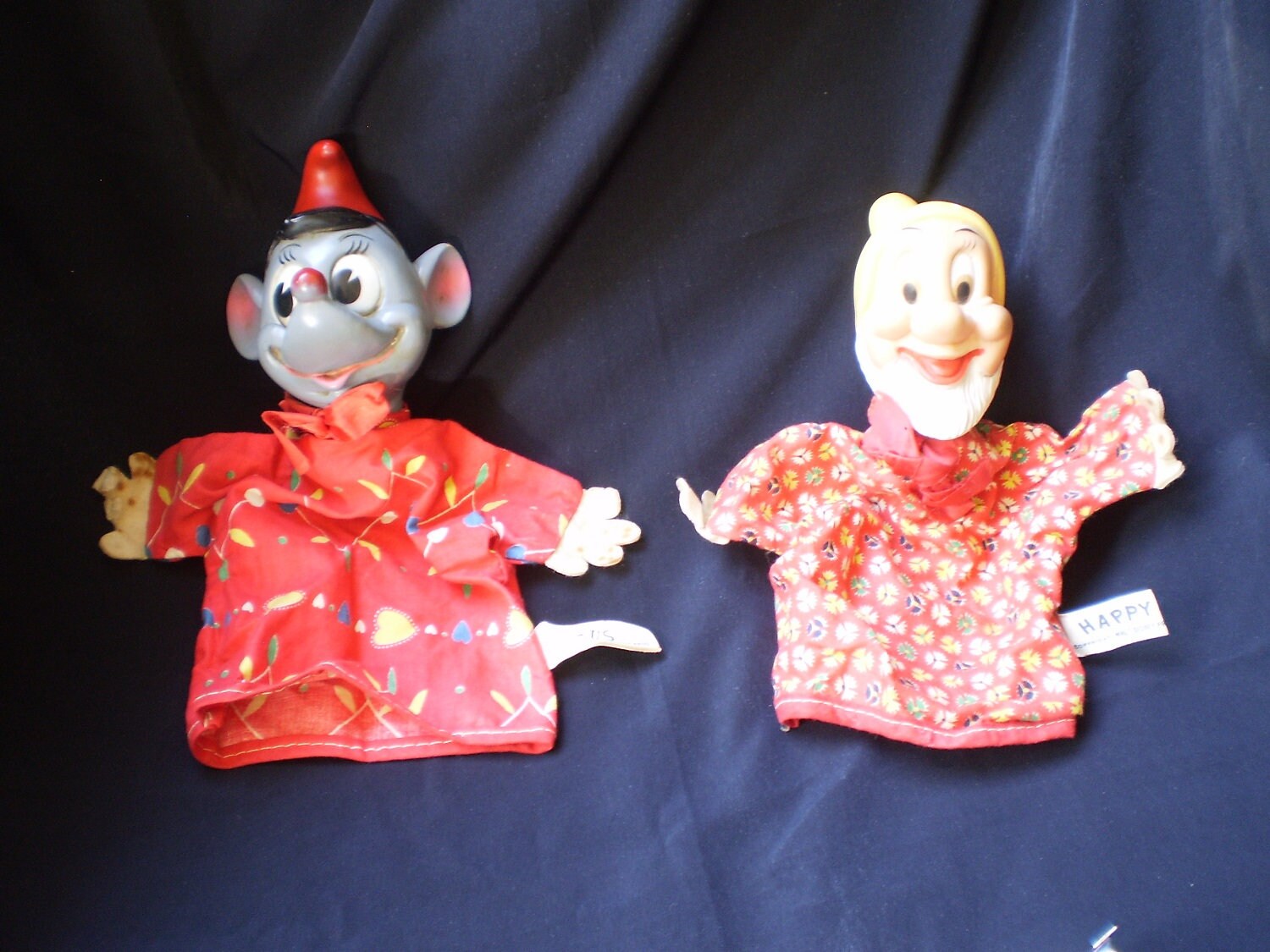 Vintage Original Walt Disney Production Hand Puppets by Gund Mfg J ...
