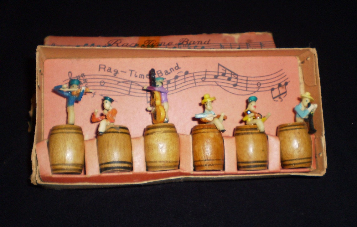 Vintage Miniature Ragtime Band Figurines-1950's - Etsy