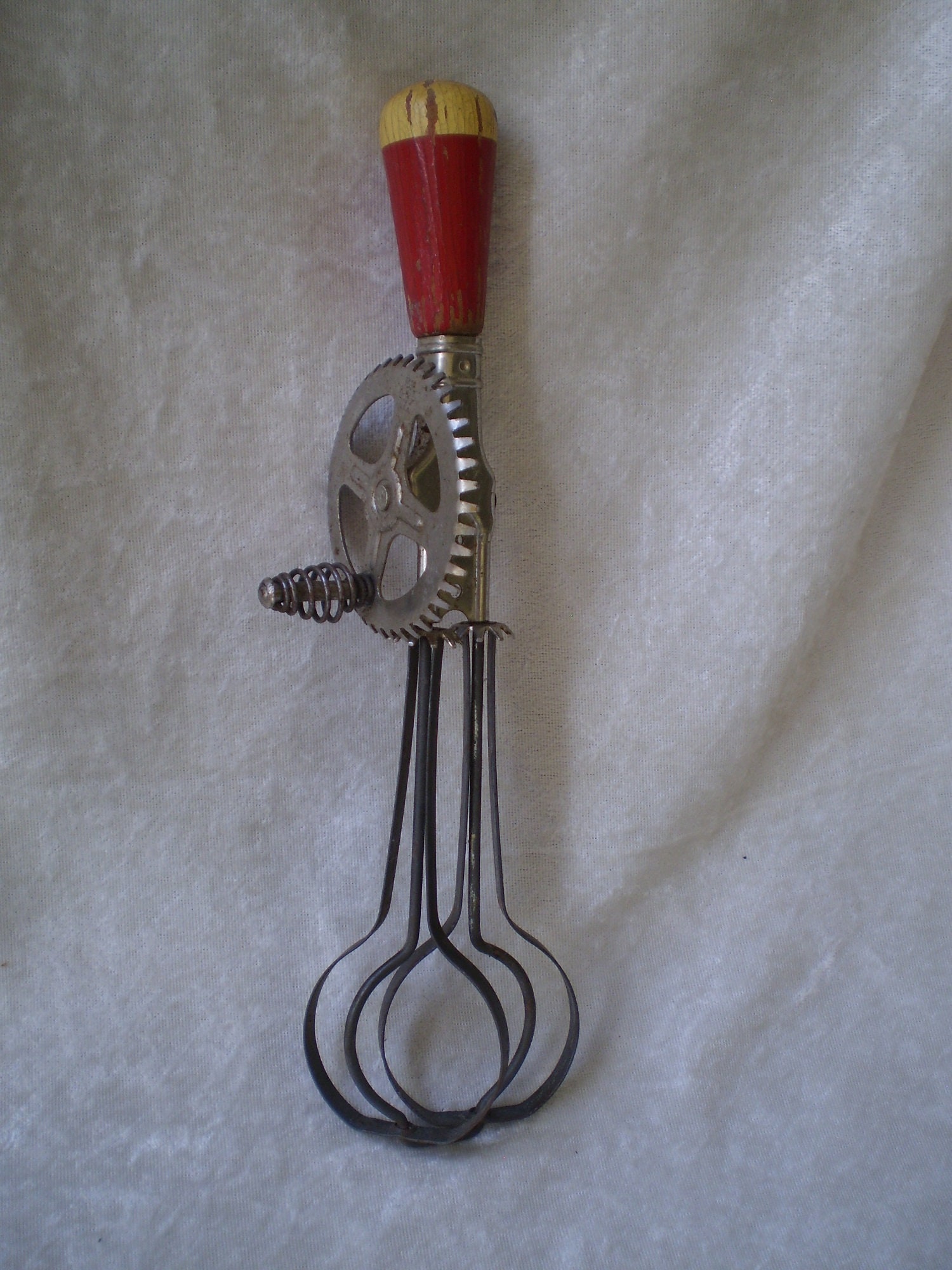 Vintage Ekco Wood Red Handled Egg Beater-1950's - Etsy