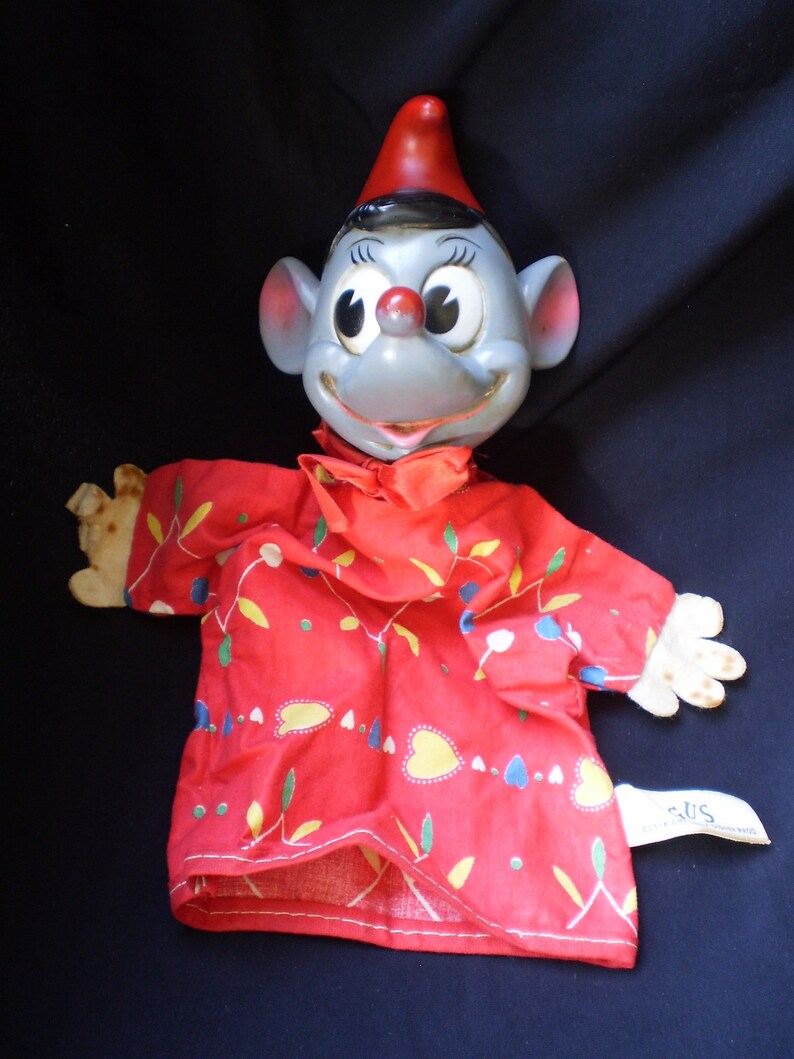 Vintage Original Walt Disney Production Hand Puppets by Gund Mfg J ...