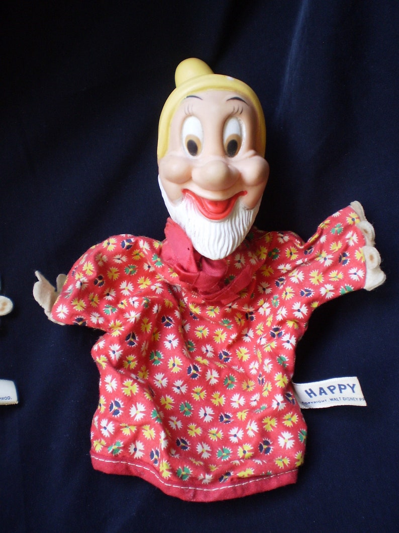 Vintage Original Walt Disney Production Hand Puppets by Gund Mfg J ...