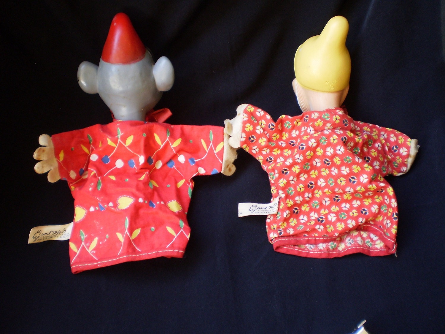 Vintage Original Walt Disney Production Hand Puppets by Gund Mfg J ...