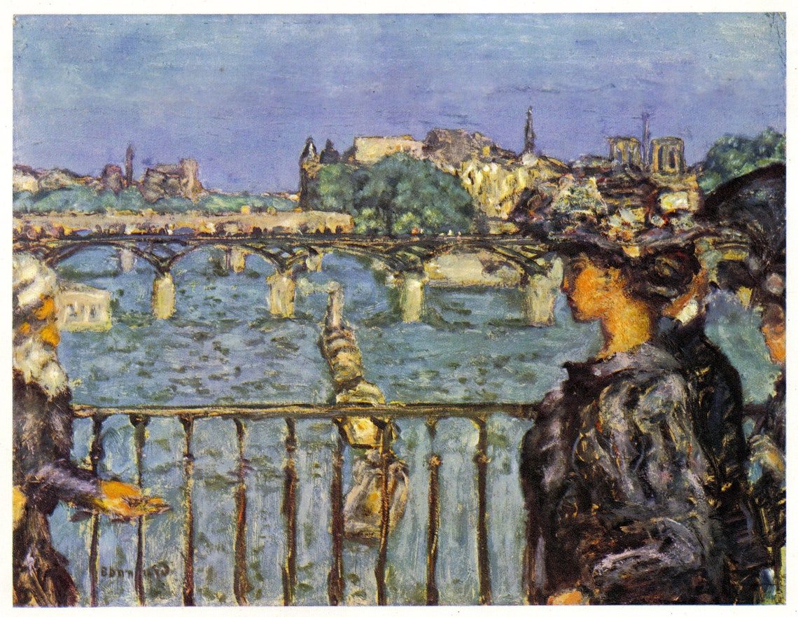 Pierre Bonnard 1944 LITHOGRAPH +COA. Le Pont Des Arts, 1901. Superb ...