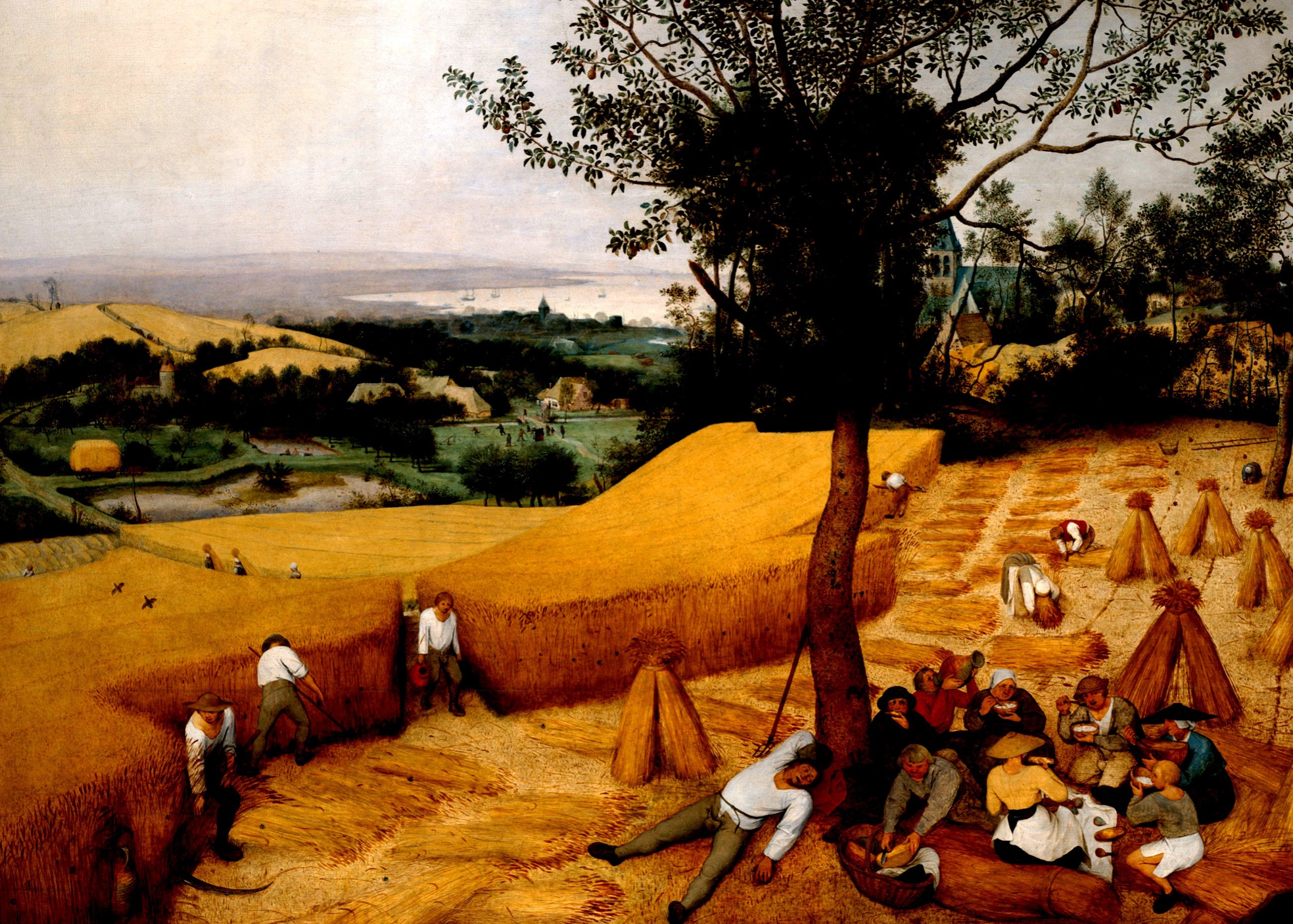 Pieter Bruegel 1950 Litho Print W/coa. the Harvesters, 1565. Rare Art ...