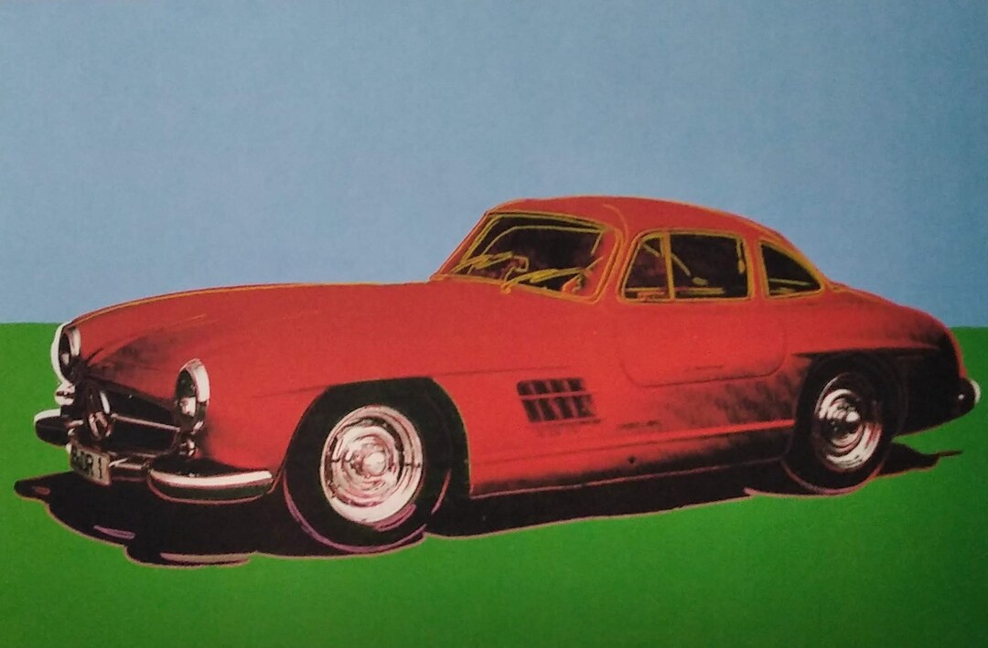 Andy Warhol VINTAGE CAR PRINT, 90s Wall Art, Affordable Collectable ...