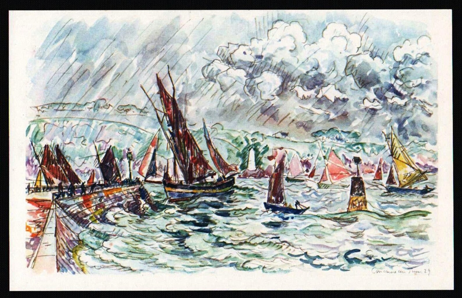 Paul Signac 1942 Engraving Print of CLASSIC 1929 SIGNAC Art Beautiful ...