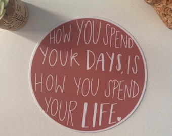 Spend Your Life - Etsy