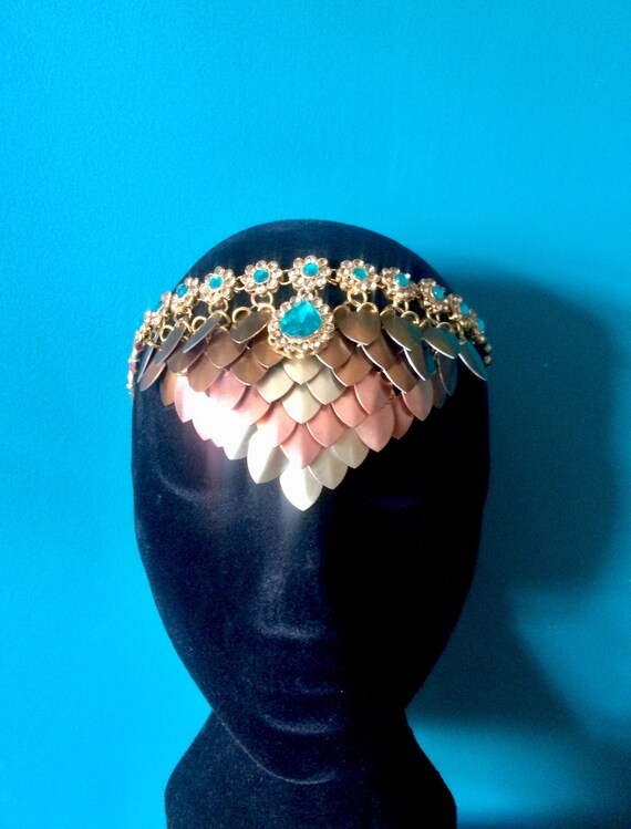 Scale Maille Dragon Armour Headpiece Viking Warrior With Game | Etsy