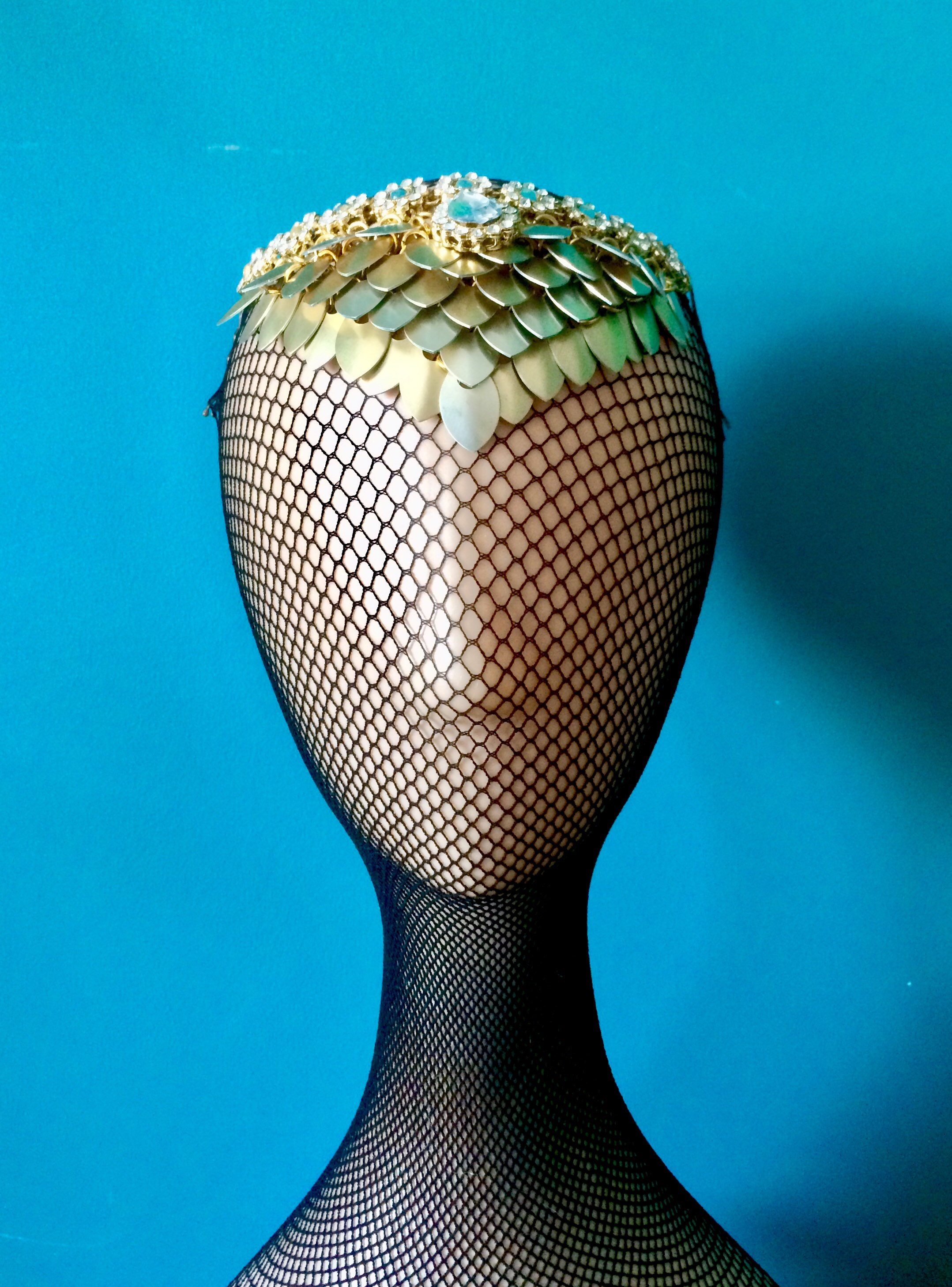 Scale Maille Dragon Armour Headpiece, Viking Warrior With Game of ...