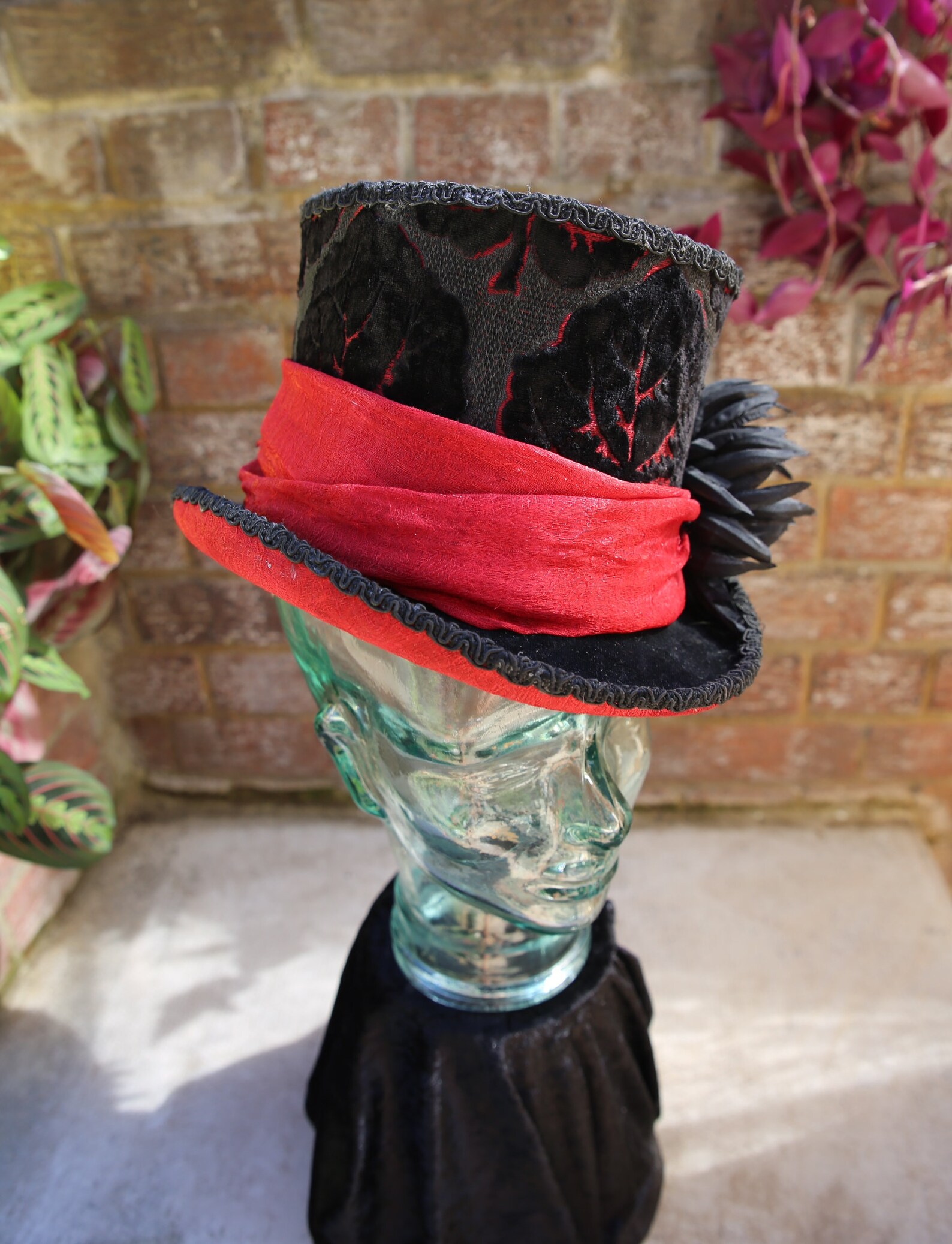 Vampire Top Hat, Gothic Wedding, Blood Thirsty and Bespoke. - Etsy