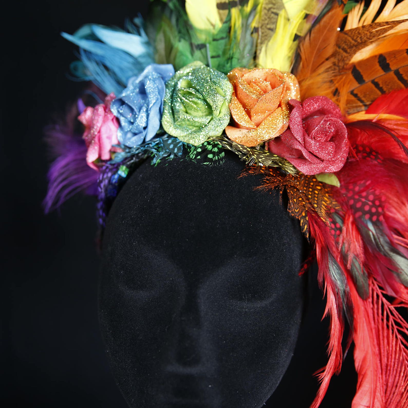 Rainbow Headdress, Pride Headpeice, Festival Headpiece. - Etsy