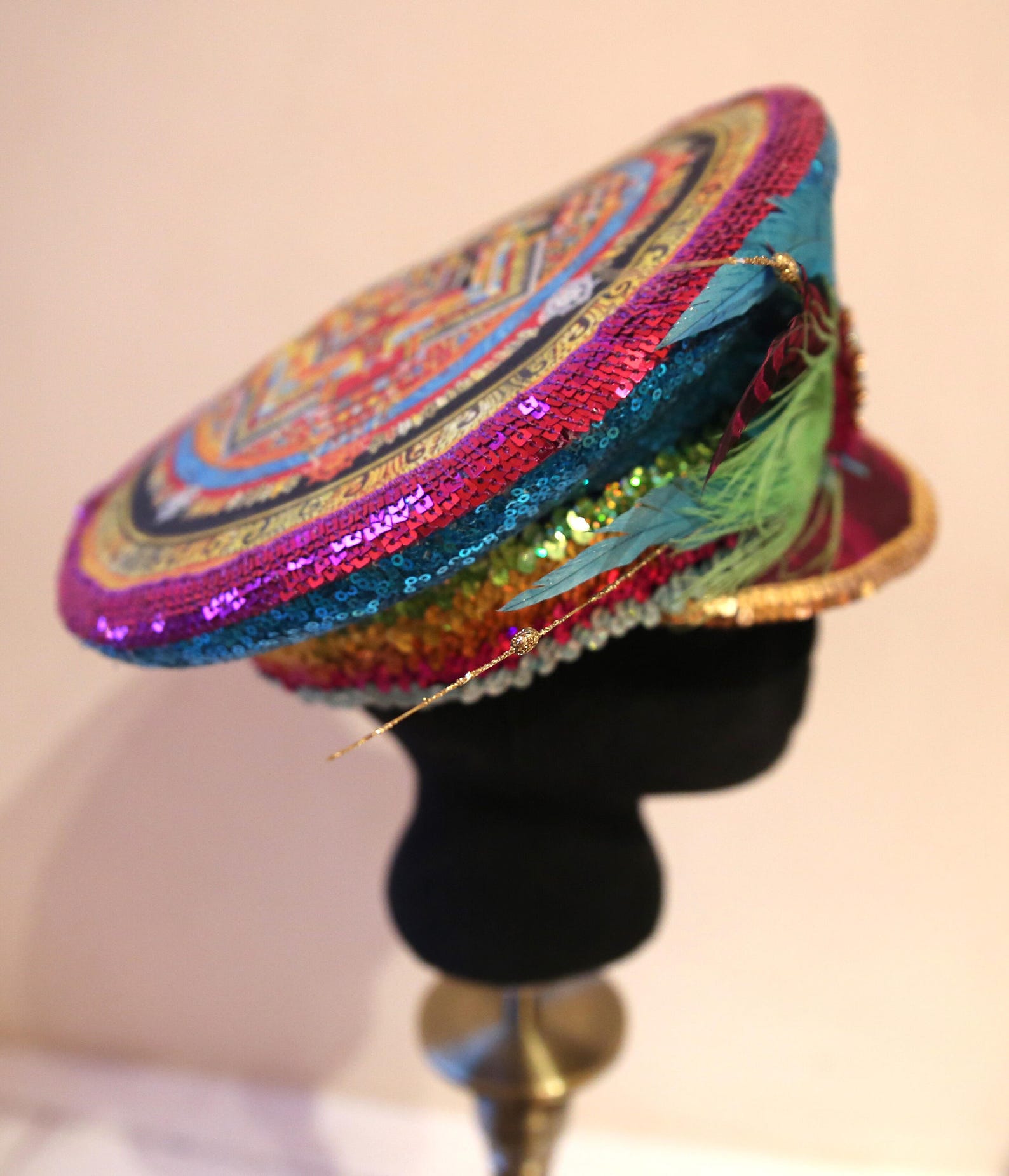 Burning Man Captains Hat, Military, Psychedelic Festival Style ...