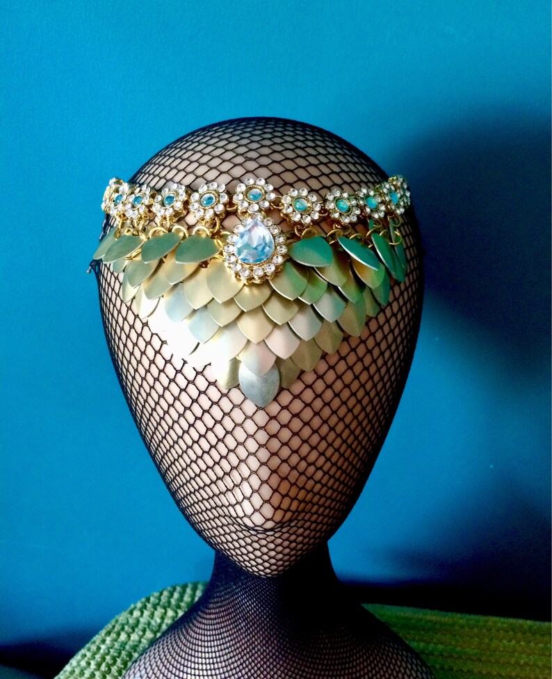 Scale Maille Dragon Armour Headpiece, Viking Warrior With Game of ...