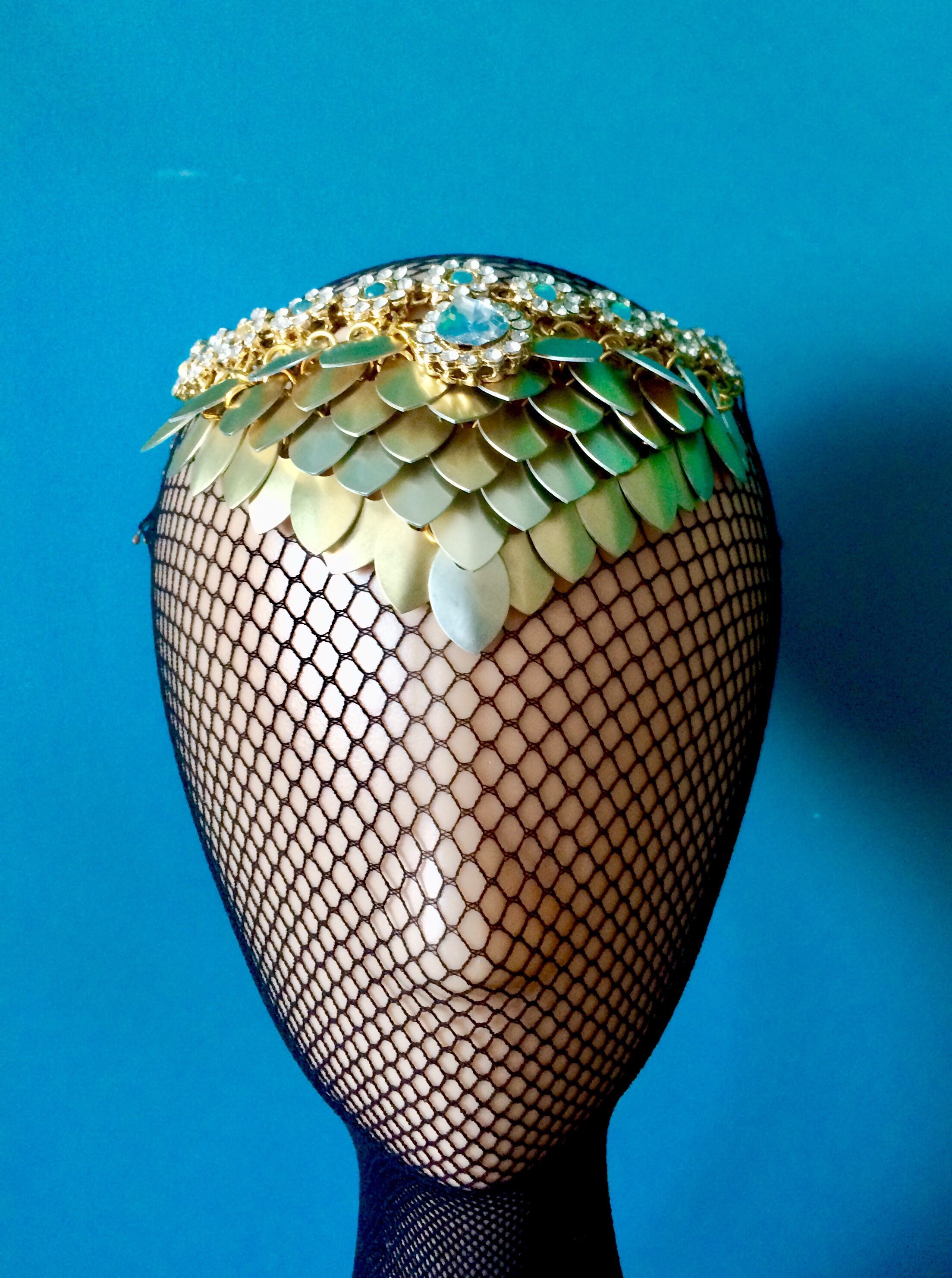 Scale Maille Dragon Armour Headpiece, Viking Warrior With Game of ...