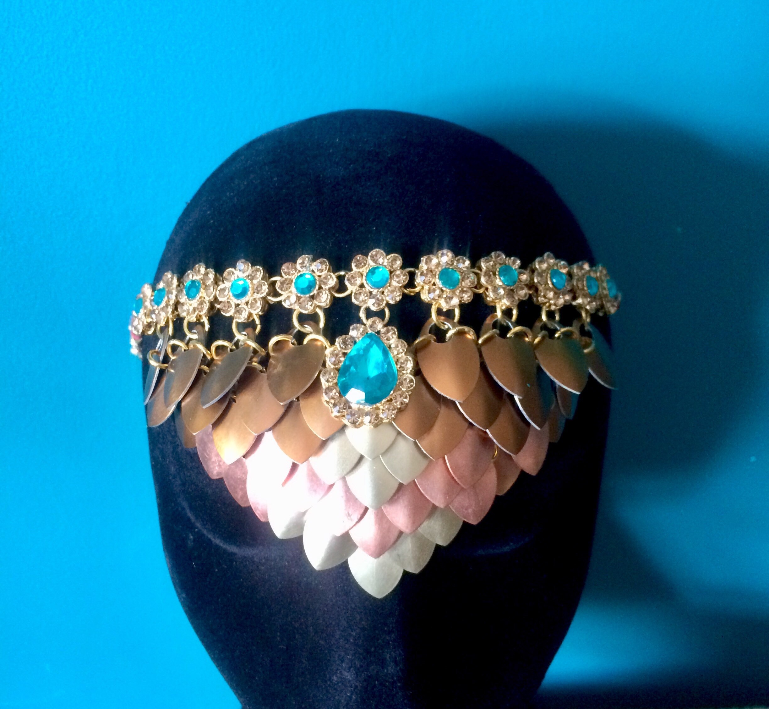 Scale Maille Dragon Armour Headpiece, Viking Warrior With Game of ...