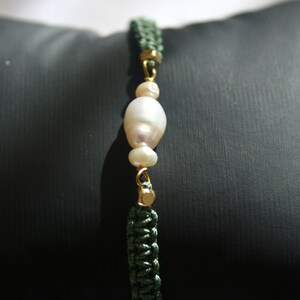 Pearl String Bracelet, Pearl Thread Bracelet, Protection Friendship Bracelet, Pearl Anklet ...