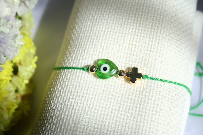 String Evil Eye Bracelet, Red String Bracelet for Protection Womens ...