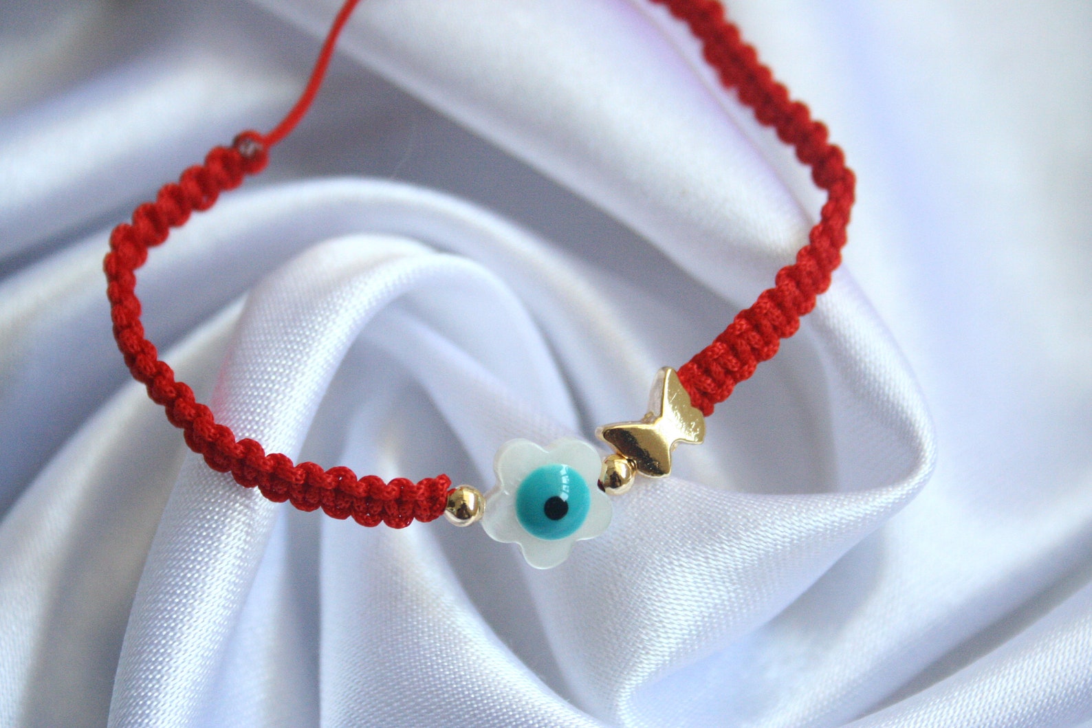 Red String Evil Eye Bracelet for Protection Womens Jewelry Red - Etsy