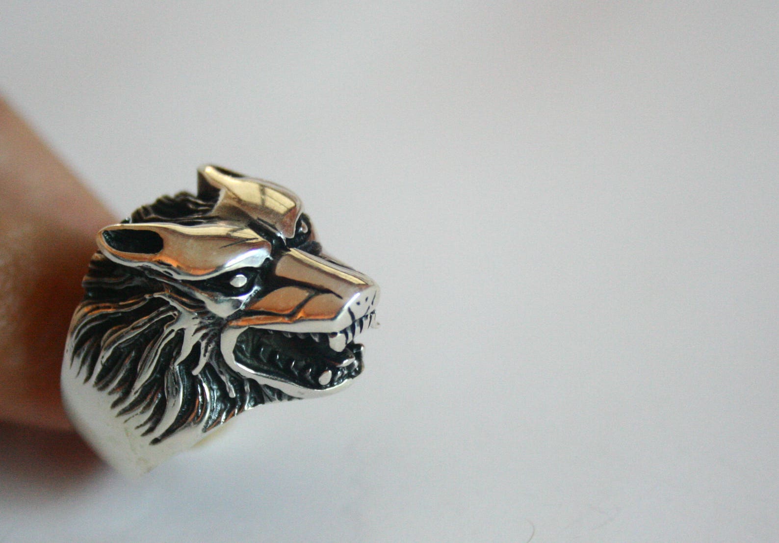 Wolf Man Ring, Men's Rings, Handmade Men's Jewelry Rings for Mens Rings ...