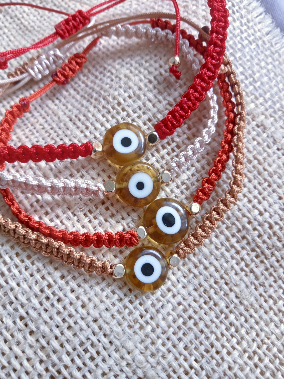 Evil Eye Red String Bracelet Mal De Ojo for Protection Womens - Etsy