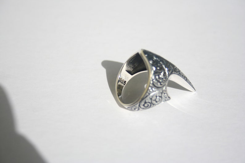 Man Ring Archer Mens Ring 925 Sterling Silver Archer Ring for Men ...